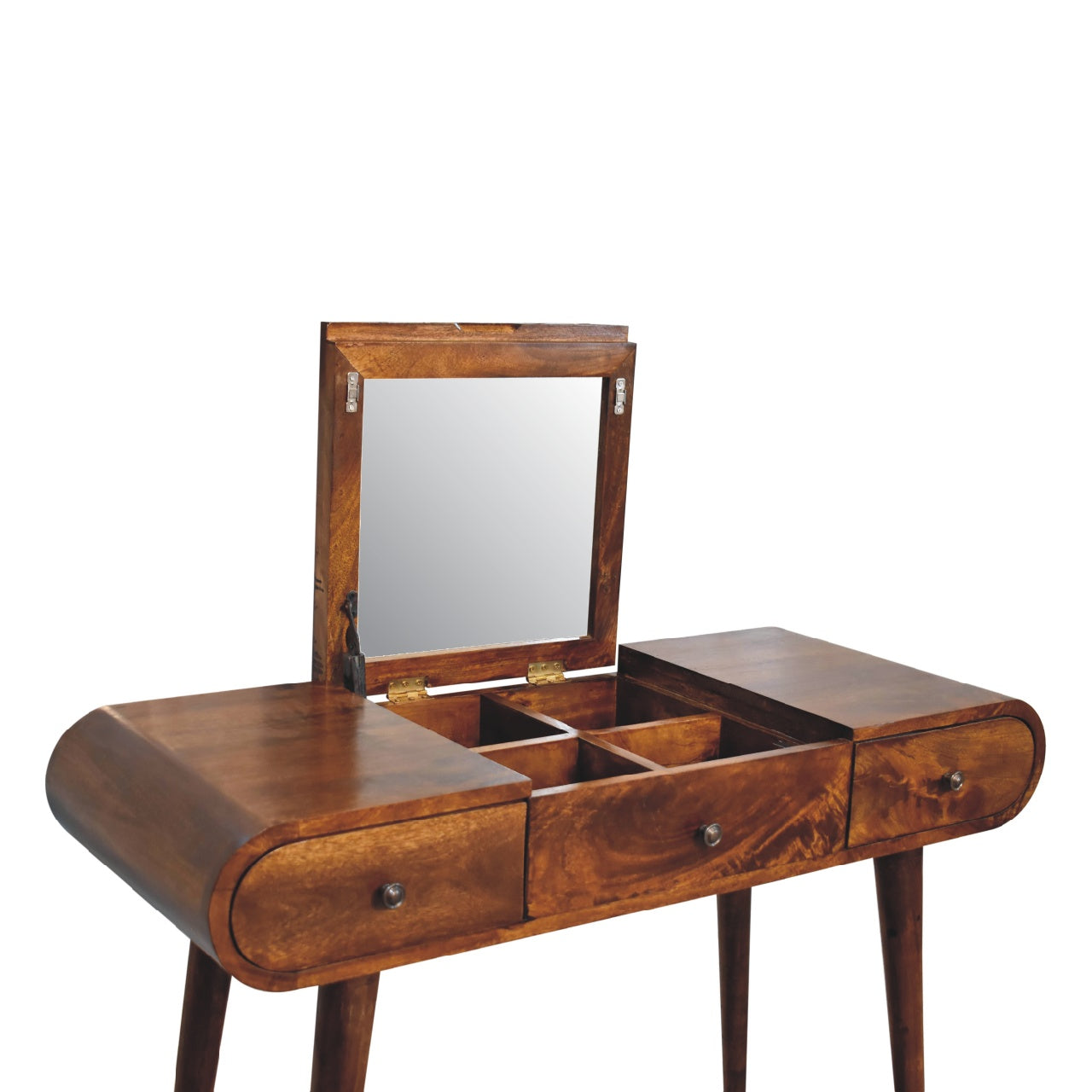 Stockholm Mango Wood Dressing Table in Chestnut | Tropikala